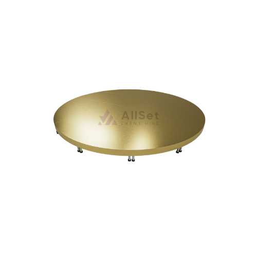 Gold Round Floating Stage Allset Event