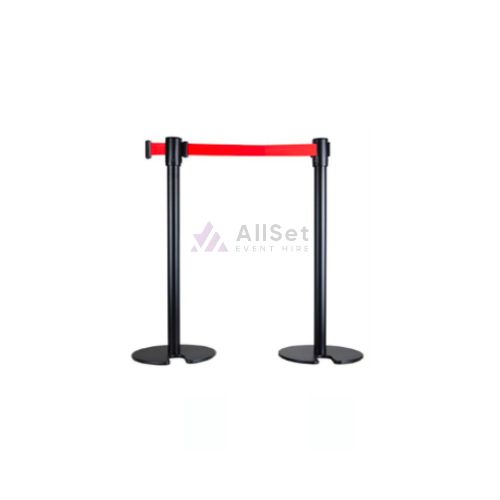 Black queue pole – AllSet Event Hire